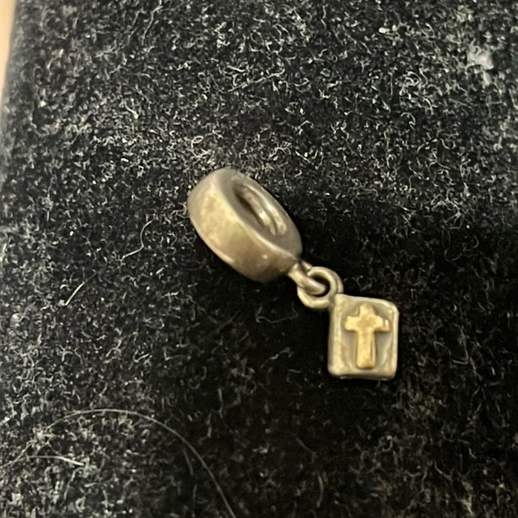 Pandora | Jewelry | Pandora 925 4k Cross Bible Charm | Poshmark